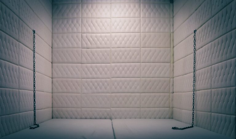 White Padded Room & Insane Asylum Standing Production Set
